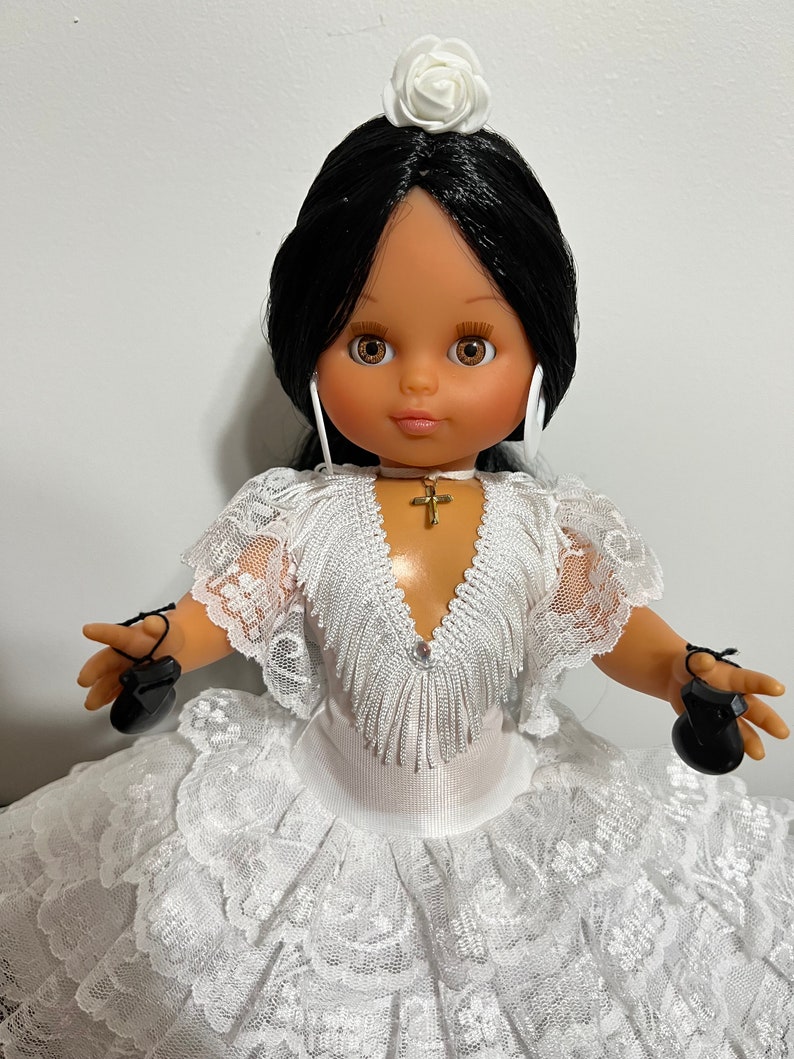 White Spiritual Gypsy Doll. Spain Flamenco Dancer Doll. Gift - Etsy