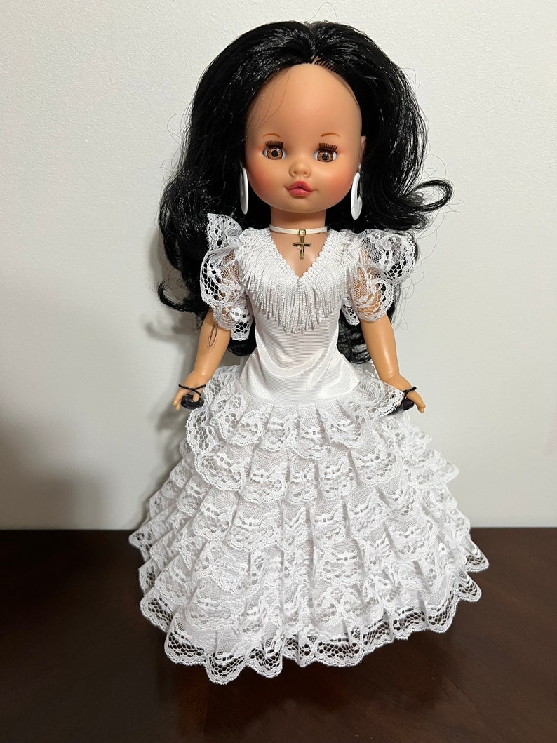 White Spiritual Gypsy Doll. Spain Flamenco Dancer Doll. Gift - Etsy