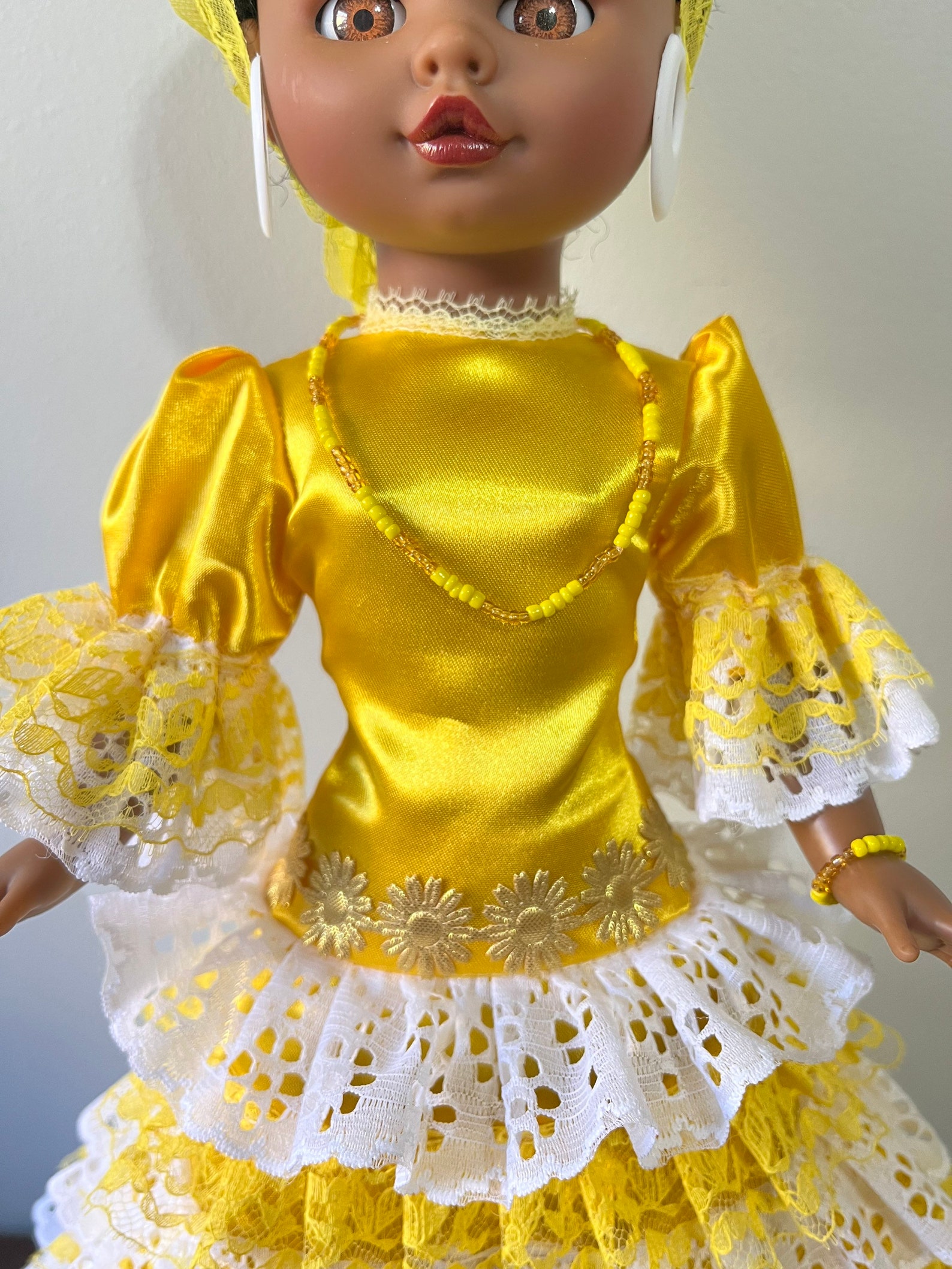 Gold Yellow Oshun Orisha Yoruba Santeria Spiritual Black Doll. - Etsy