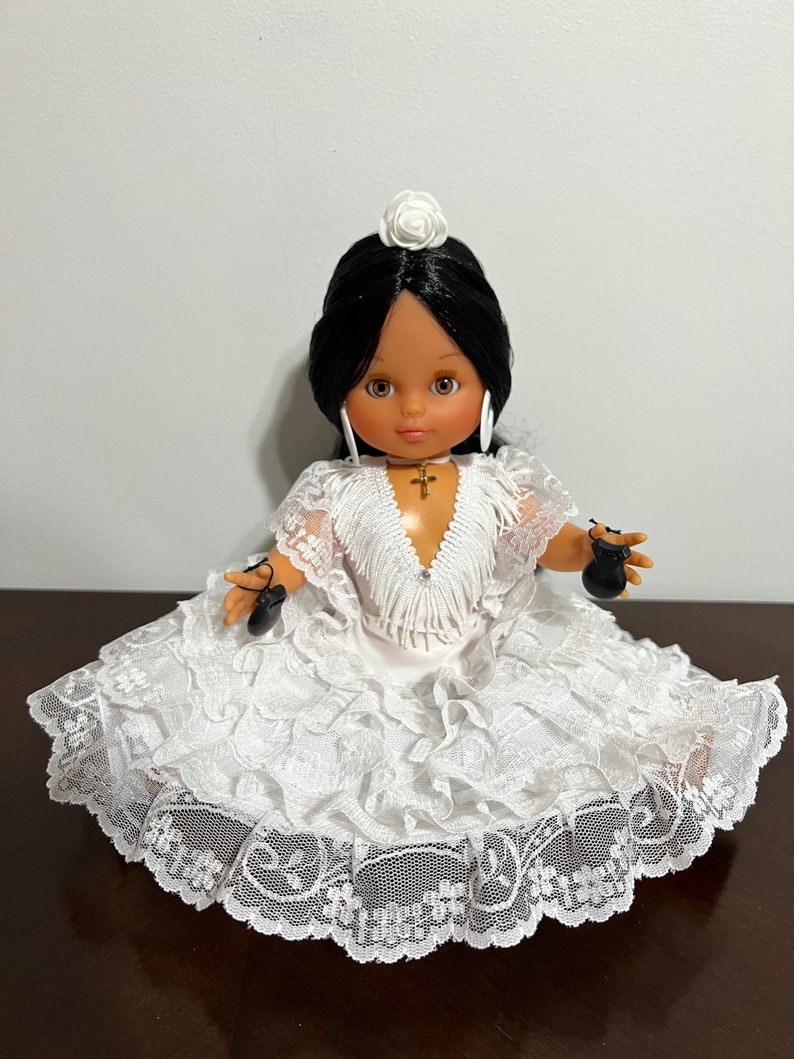White Spiritual Gypsy Doll. Spain Flamenco Dancer Doll. Gift - Etsy