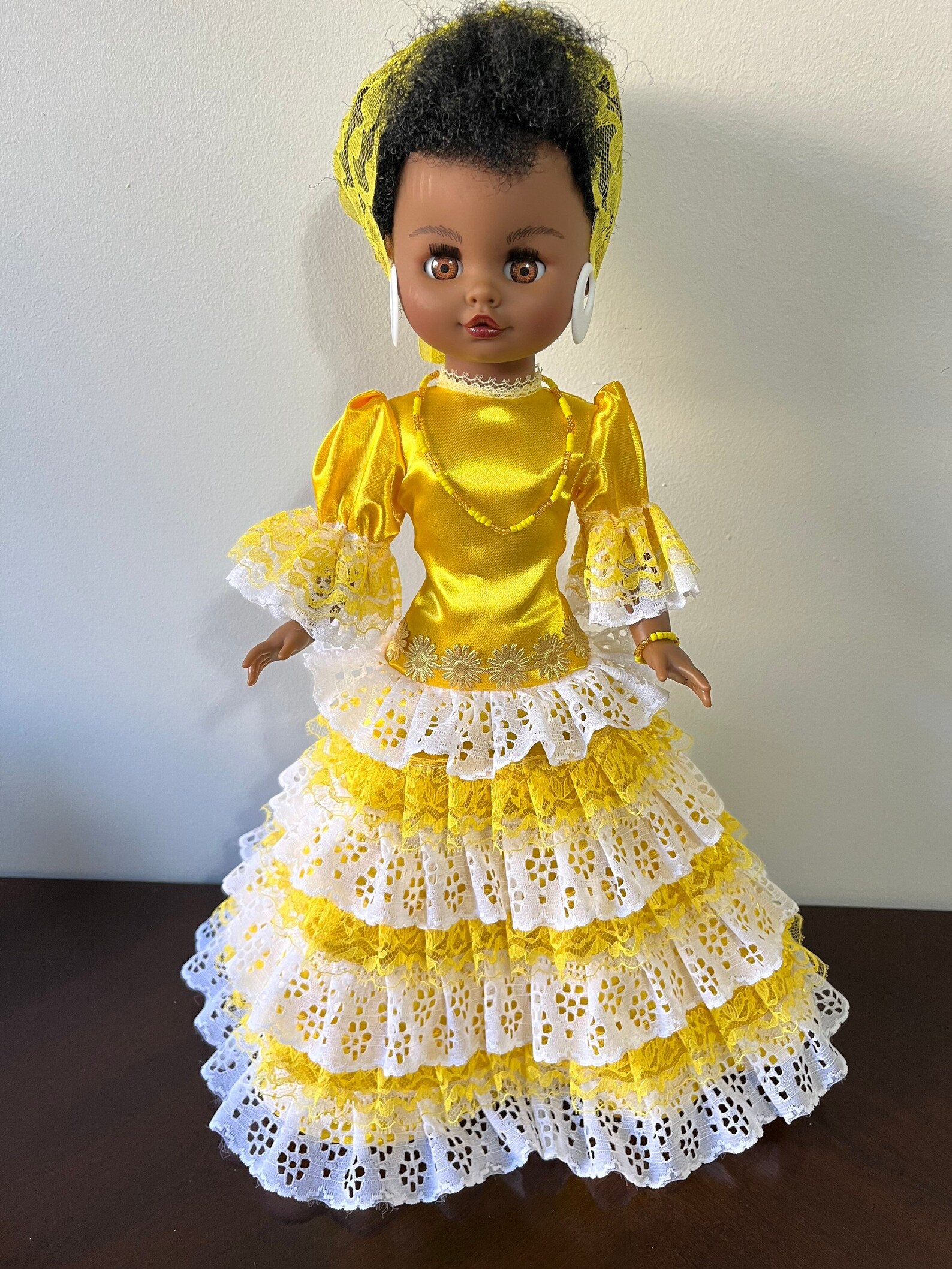 Gold Yellow Oshun Orisha Yoruba Santeria Spiritual Black Doll. - Etsy