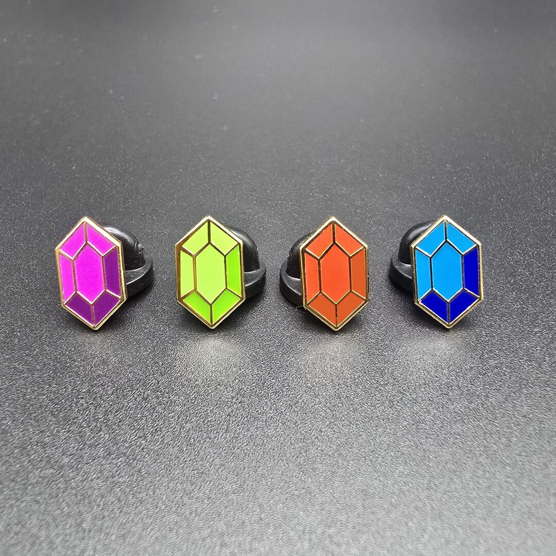 TINY Rupees Filler Pin Set (set of Four) - 0.5" Hard Enamel Lapel Pin ...