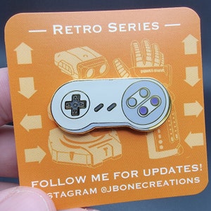 SNES Controller 1.5 Hard Enamel Lapel Pin - Etsy