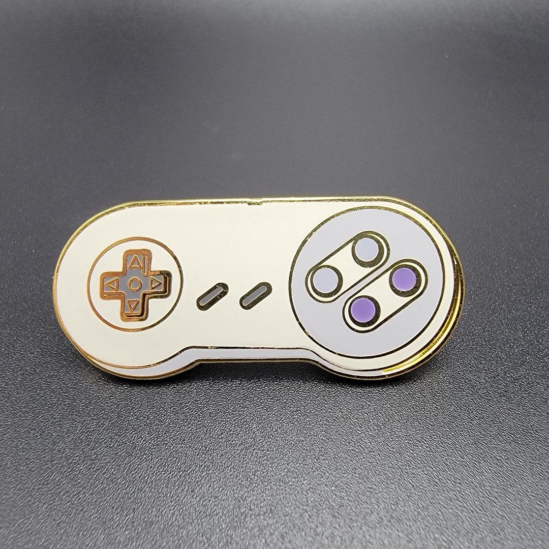 SNES Controller 1.5 Hard Enamel Lapel Pin - Etsy