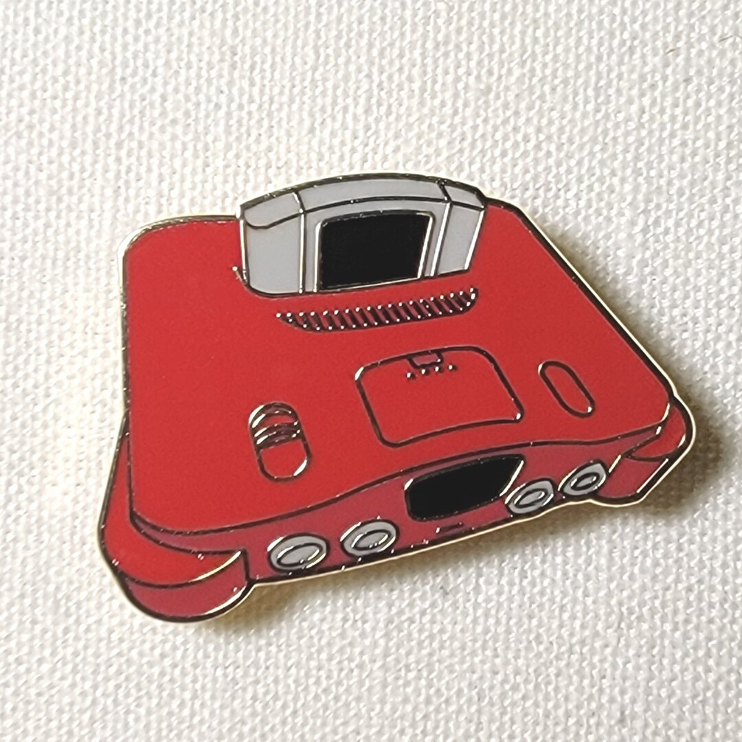 Red N64 Console 1.5 Hard Enamel Lapel Pin - Etsy