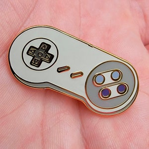 SNES Controller 1.5 Hard Enamel Lapel Pin | Etsy