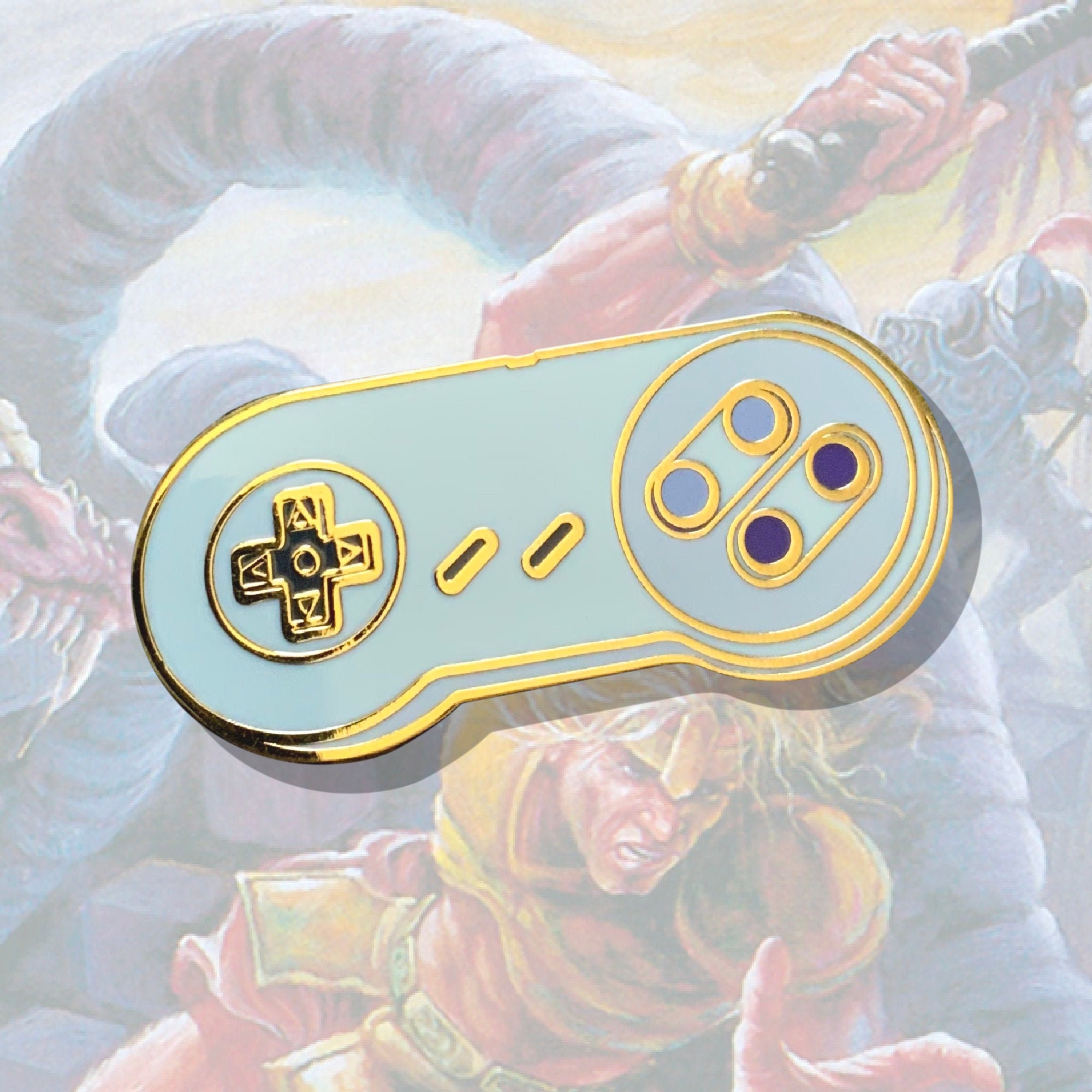 SNES Controller 1.5 Hard Enamel Lapel Pin | Etsy