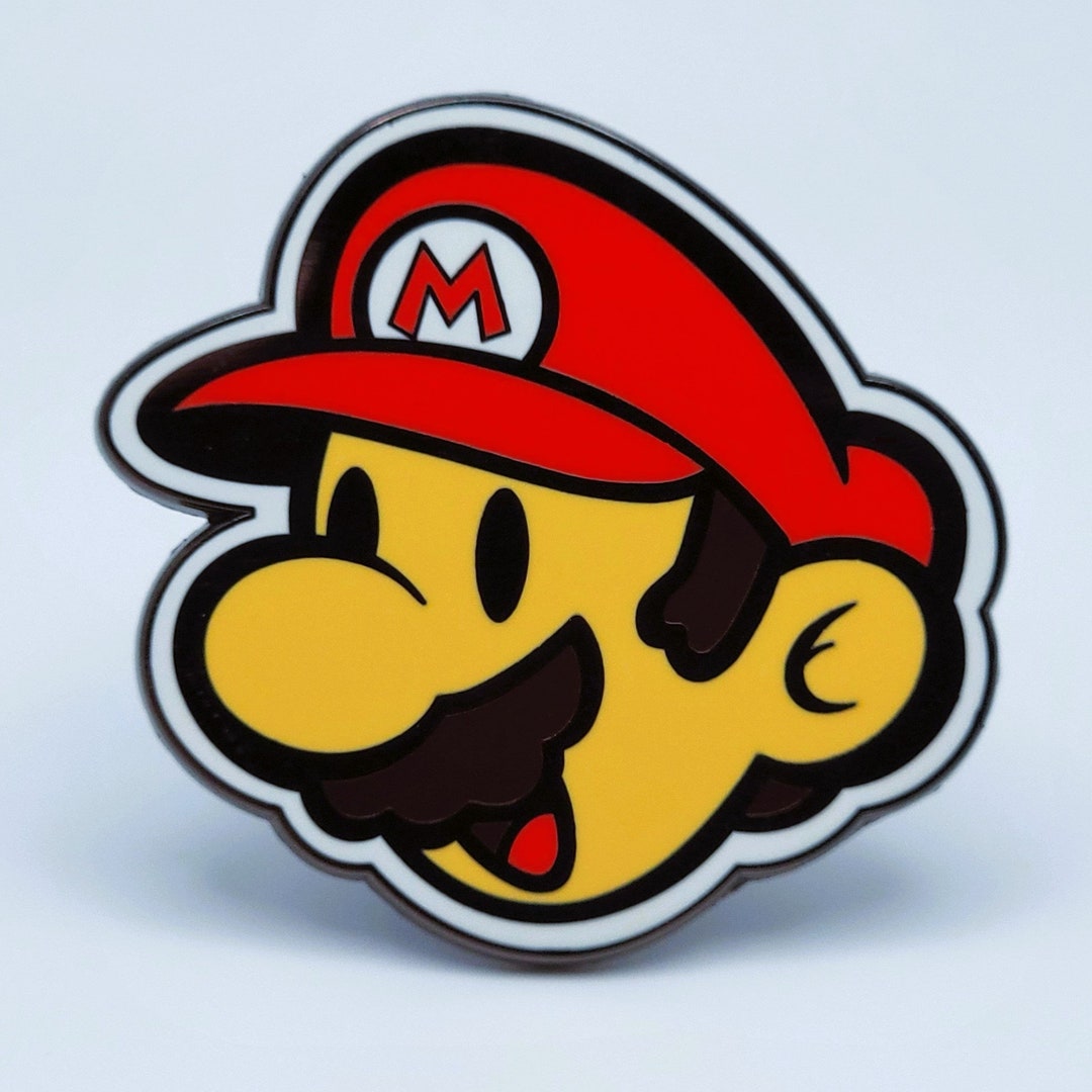 Paper Mario Pin 1.5 Hard Enamel Lapel Pin - Etsy