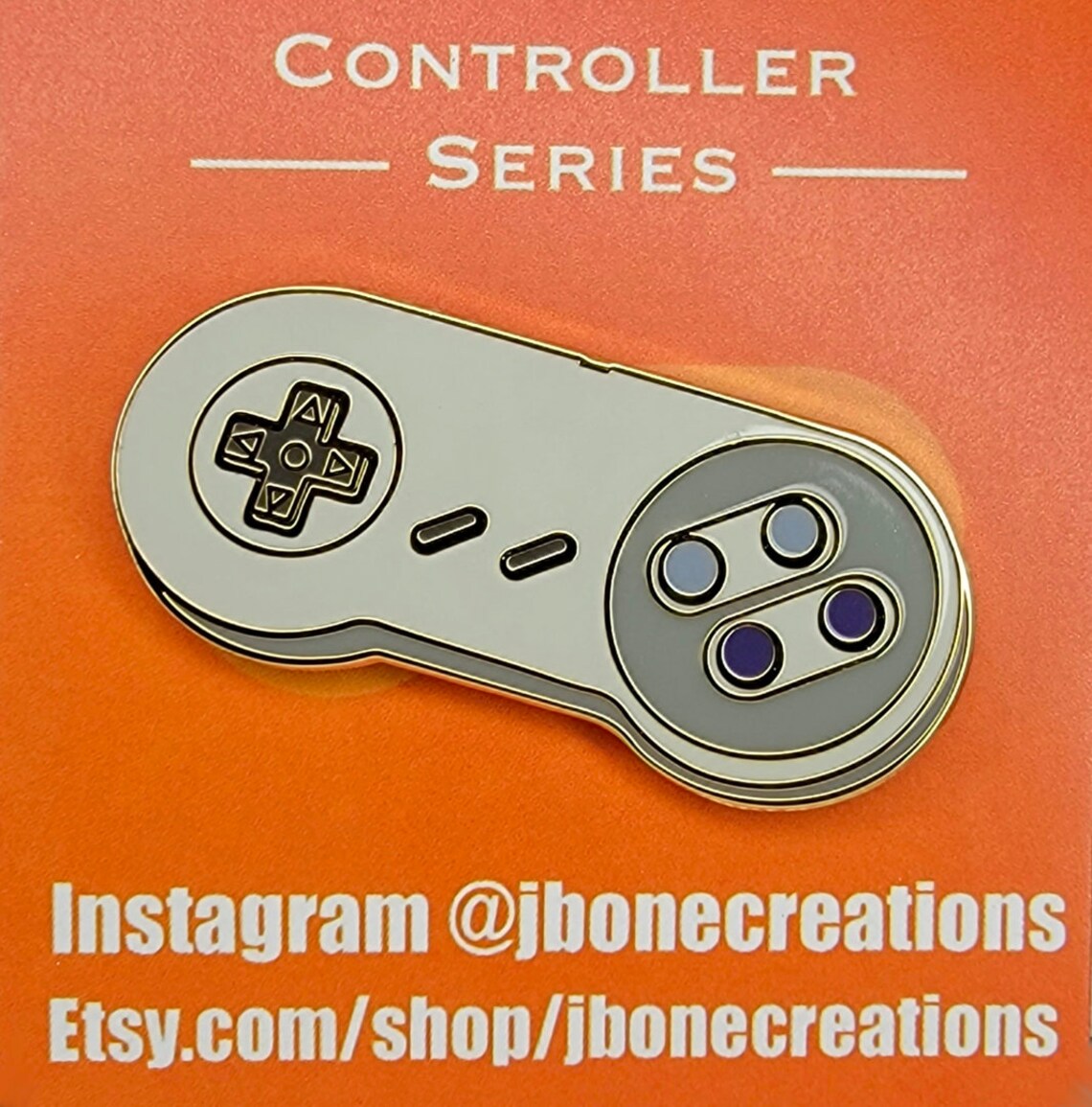 SNES Controller 1.5 Hard Enamel Lapel Pin - Etsy