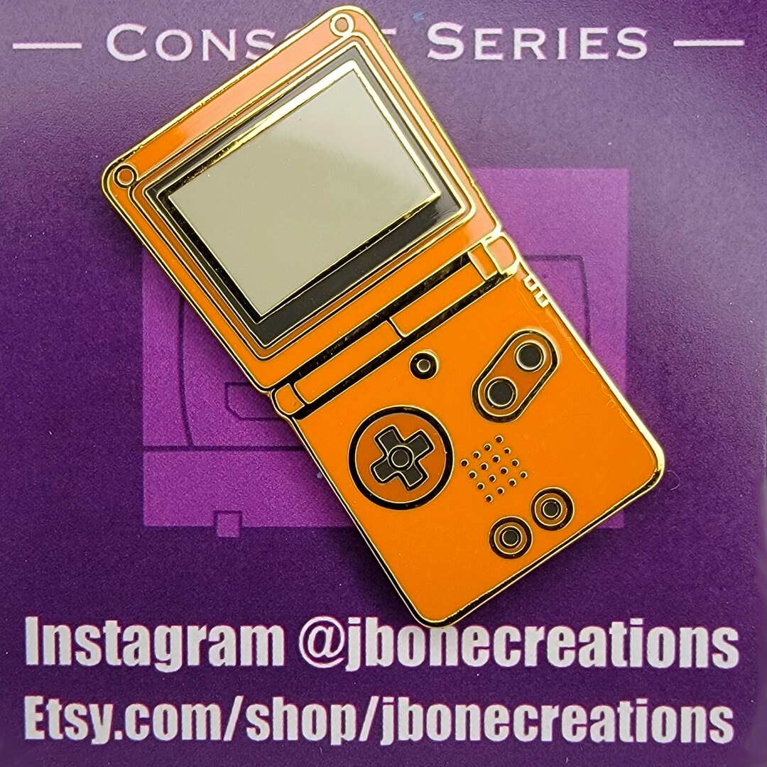 Orange Game Boy Advance SP GBA SP 1.5 Hard Enamel - Etsy