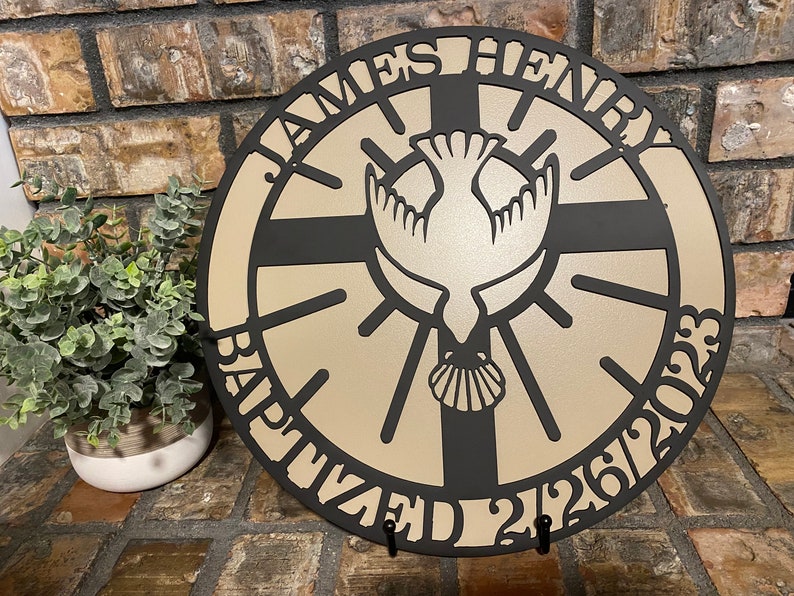 Custom Baptism Sign Gift Metal Sign Catholic Christian - Etsy