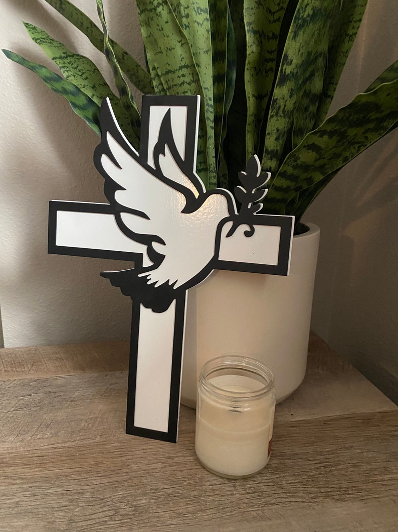 Holy Spirit Dove Catholic Altar Cross Metal Sign Christian - Etsy