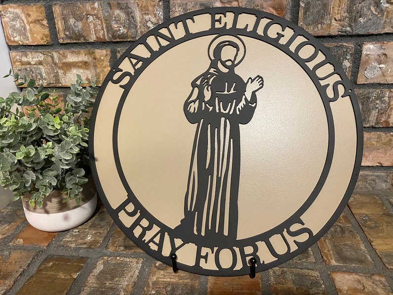 Custom Confirmation Gift Patron Saint Male Metal Sign Catholic ...
