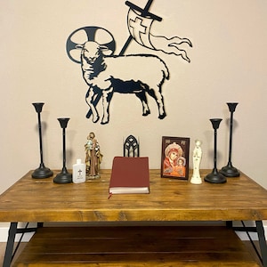 Lamb of God Catholic Altar Metal Sign Christian - Etsy