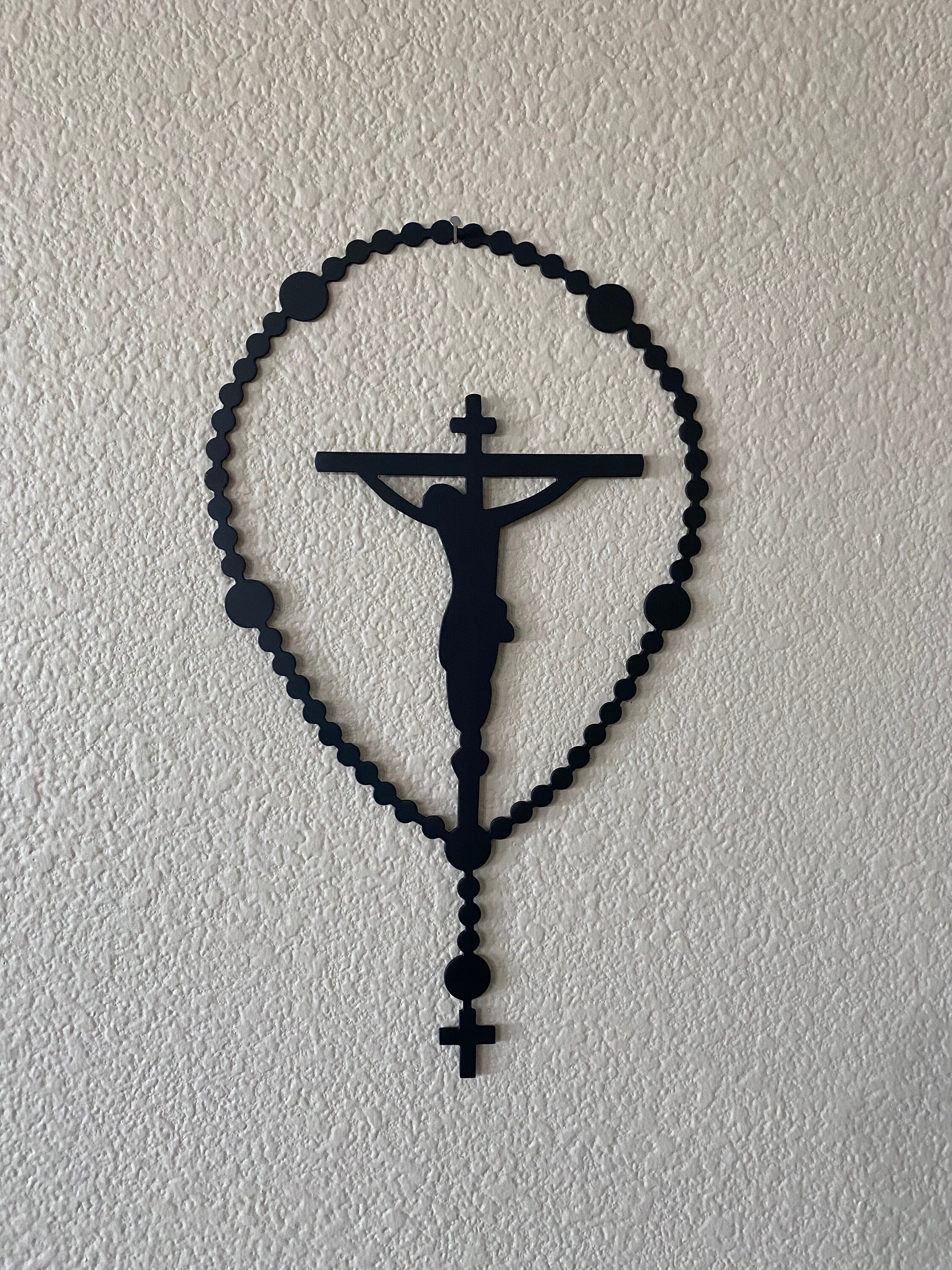 Rosary Jesus Catholic Altar Cross Metal Sign Christian - Etsy