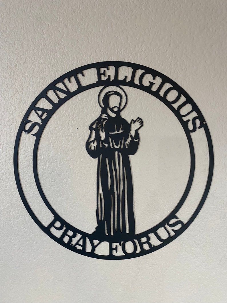 Custom Confirmation Gift Patron Saint Male Metal Sign Catholic ...
