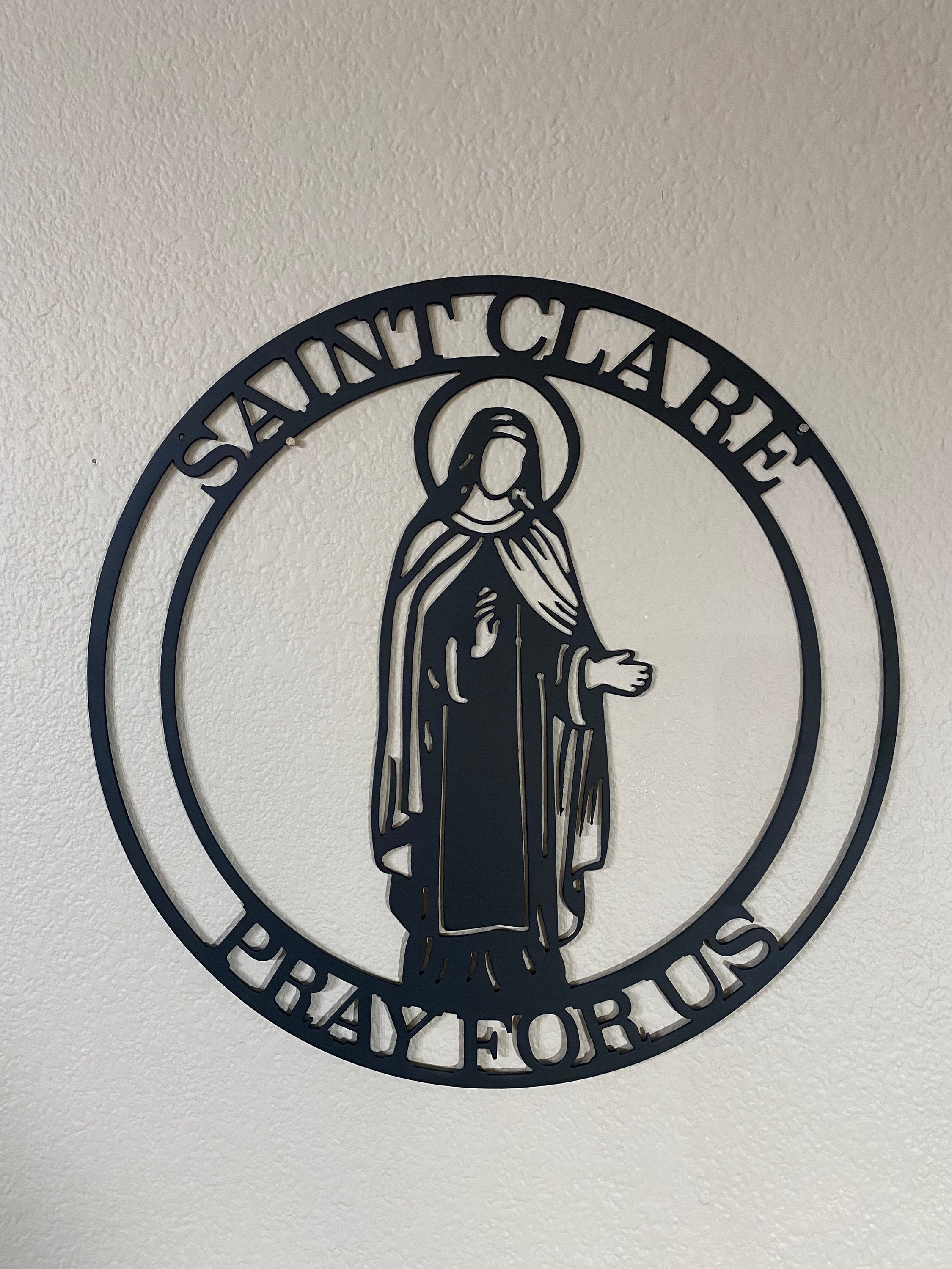 Custom Confirmation Gift Patron Saint Female Metal Sign Catholic ...