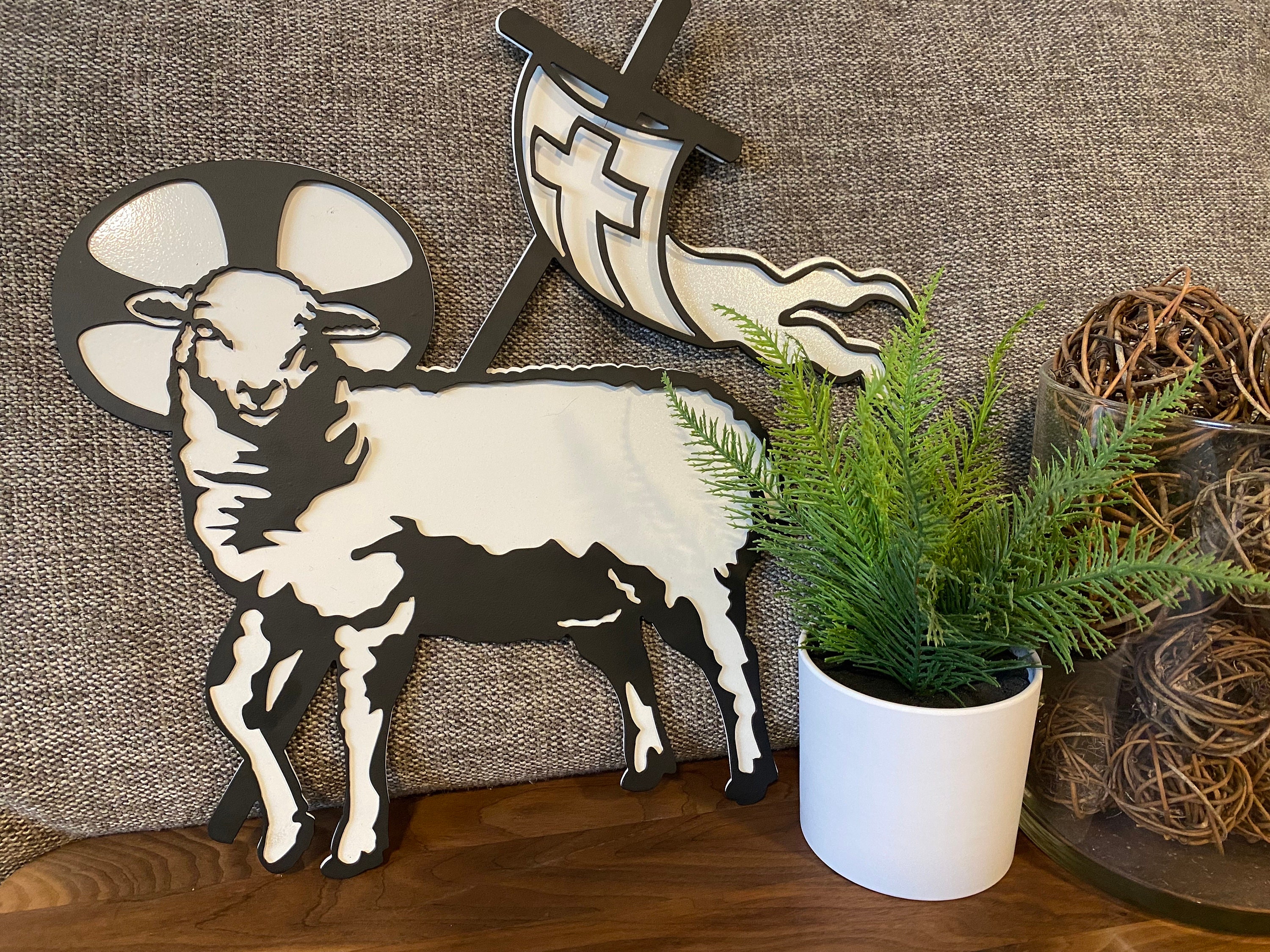 Lamb of God Catholic Altar Metal Sign Christian - Etsy