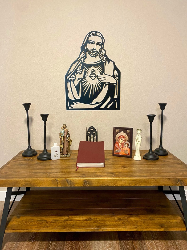 Sacred Heart of Jesus Metal Sign Catholic Christian - Etsy