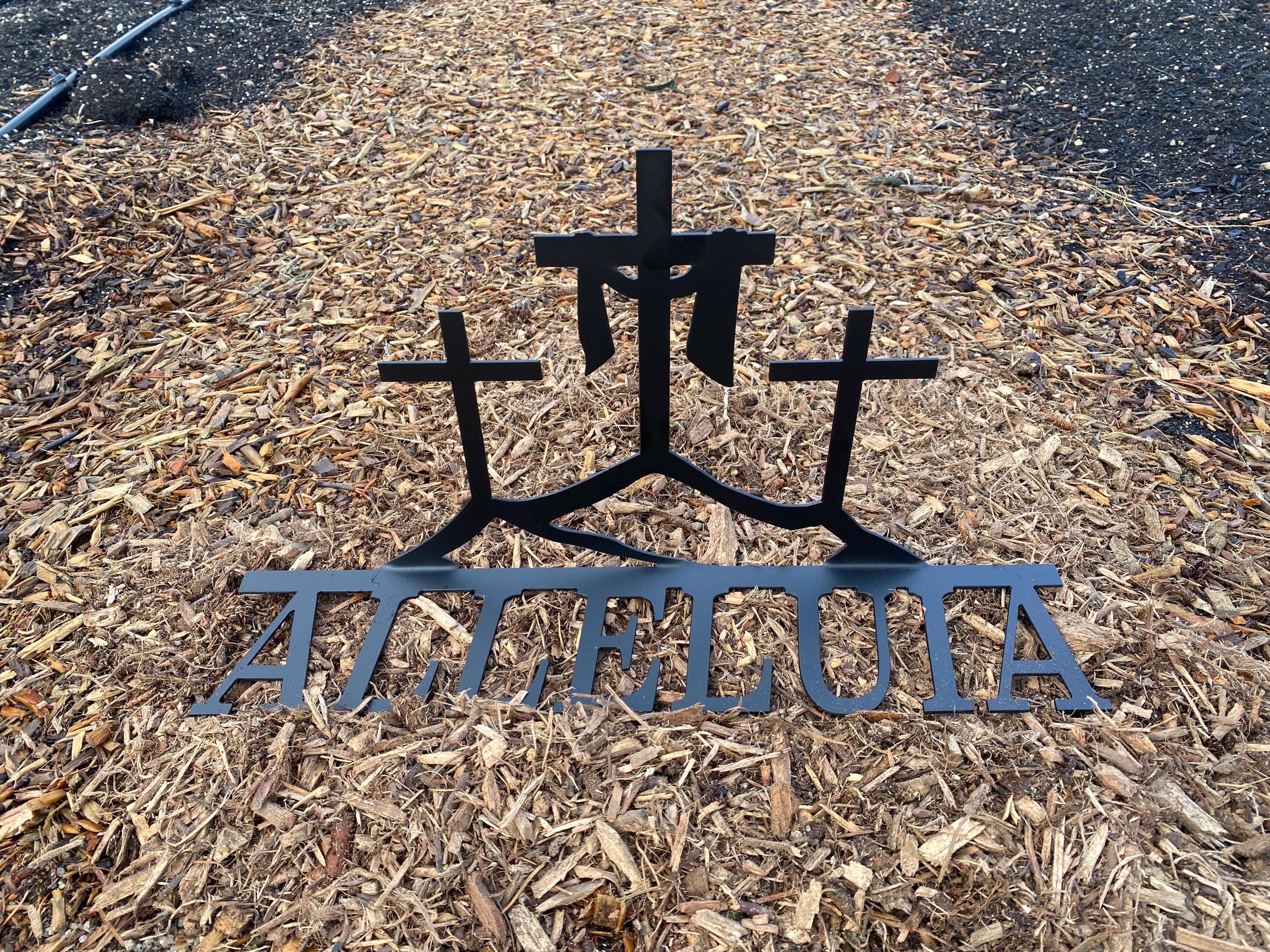 Bury the Alleluia Lent Family Activity Metal Sign - Etsy