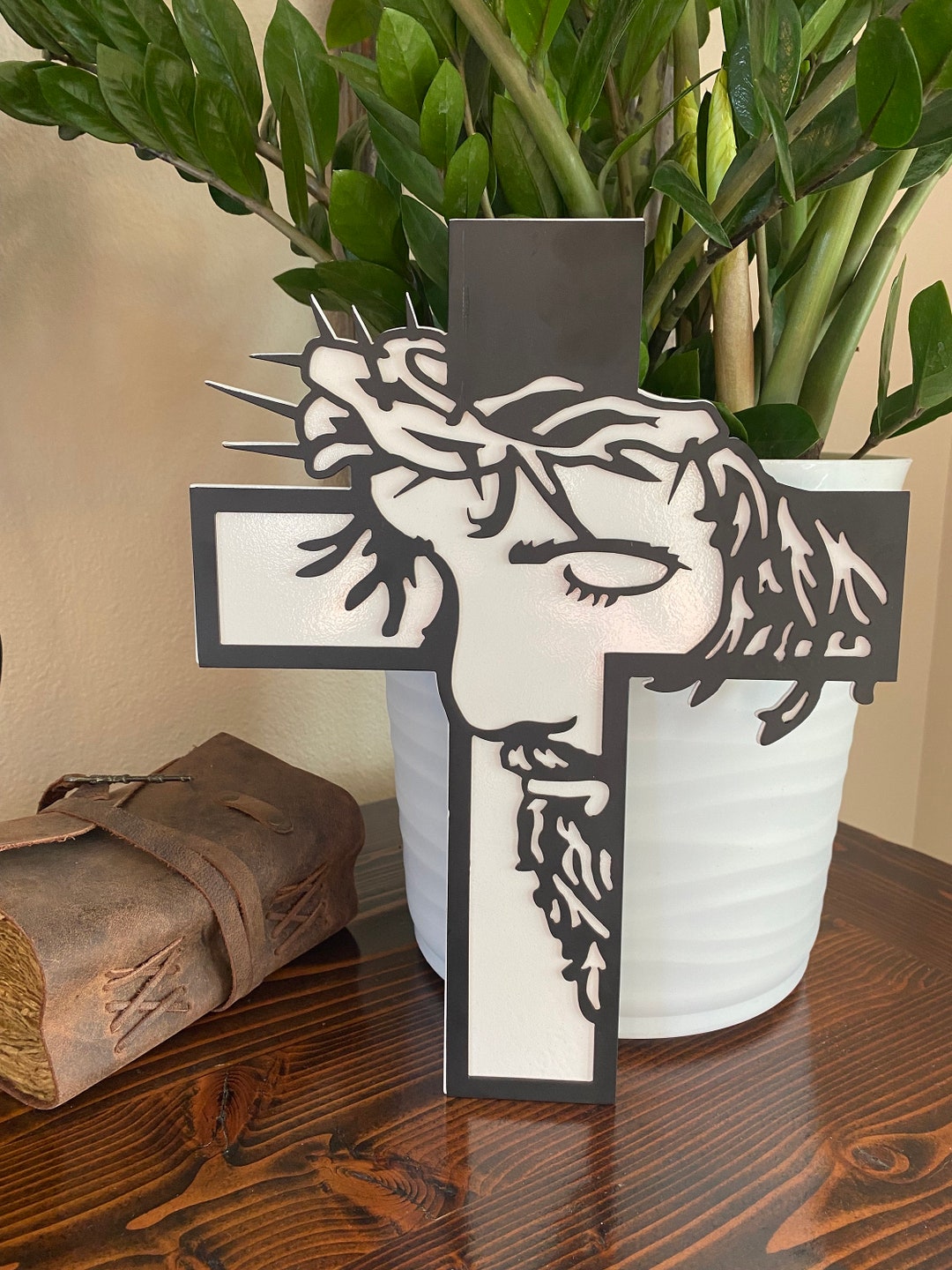 Jesus Cross Metal Sign Catholic Christian - Etsy