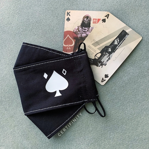 Ace of Spades Face Mask - Etsy