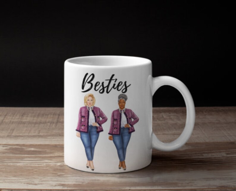 Besties Coffee Mug Drinking Mug Personalization Mug Gifts - Etsy