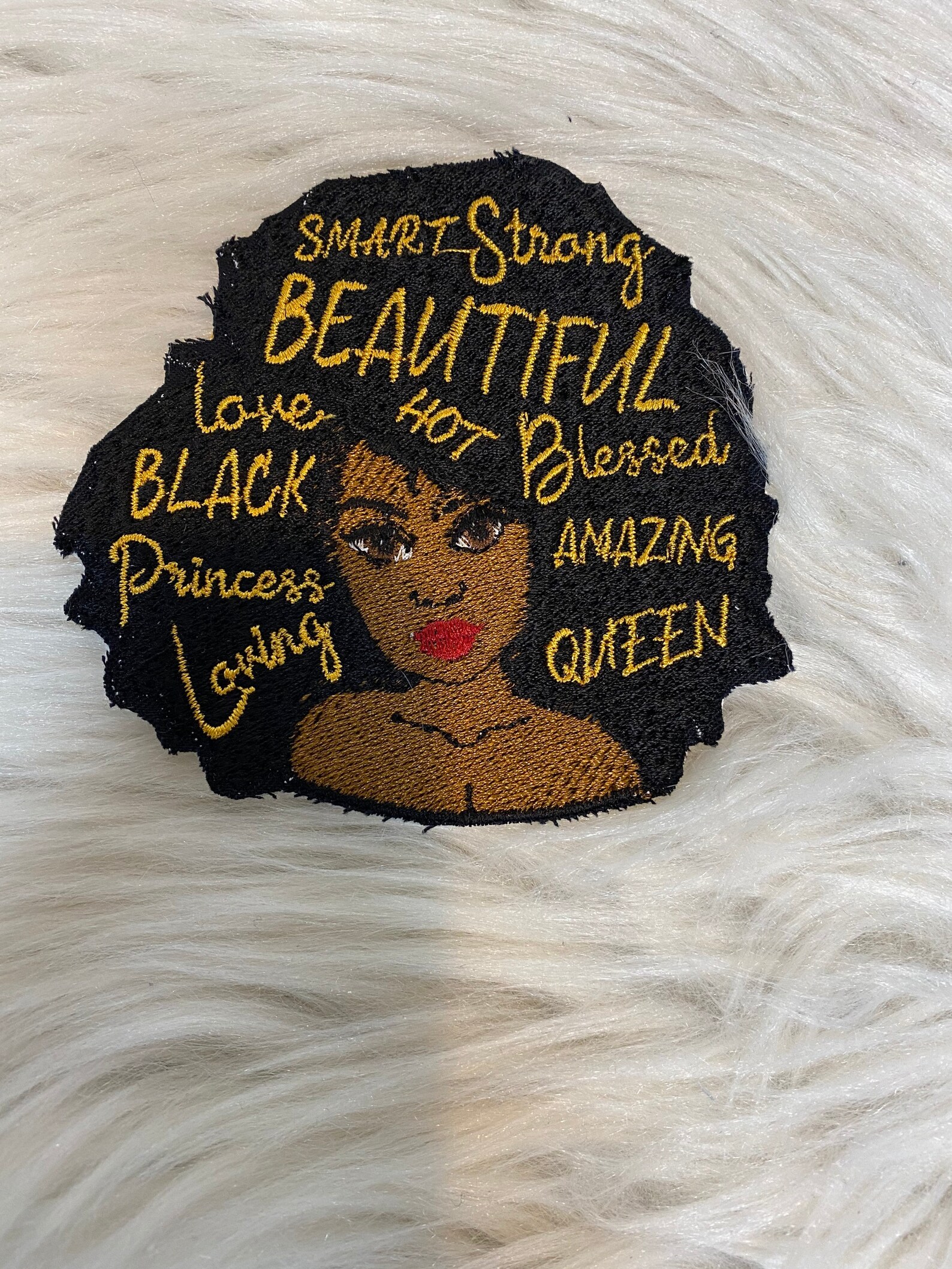 Afro Patches-black Girl Magicembroidery Iron on Patches - Etsy