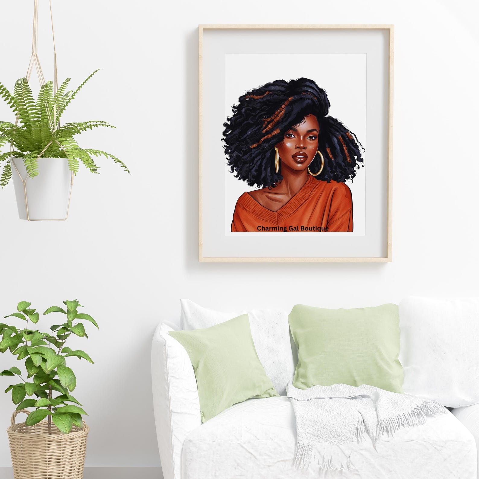 Afro Woman, Clipart, PNG, Transparent Background, DFT Printing ...