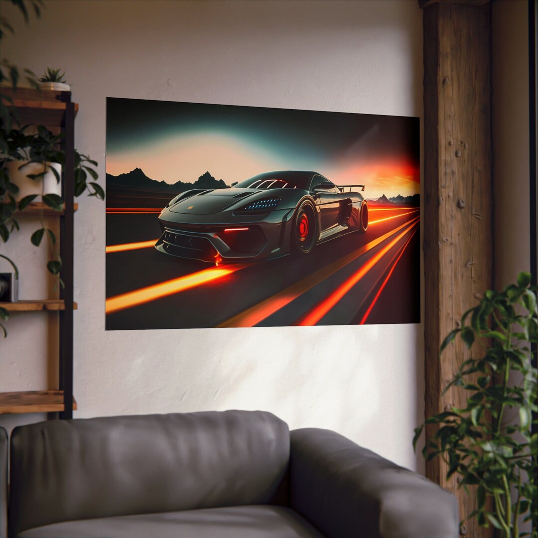 Car Poster, Supercar Sports Car Wall Art Print, Wall Decor Men, Posters ...