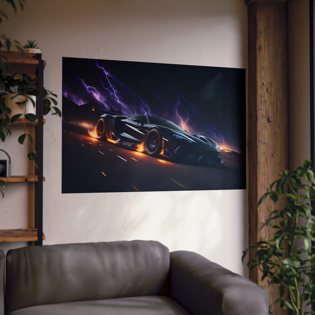 Car Poster, Supercar Sports Car Wall Art Print, Wall Decor Men, Posters ...