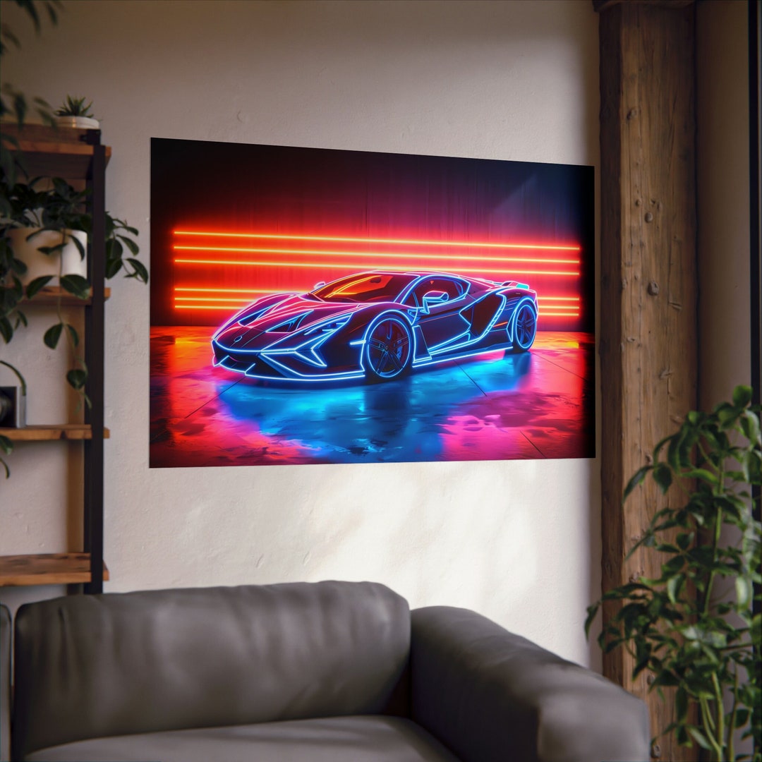 Car Poster, Supercar Sports Car Wall Art Print, Wall Decor Men, Posters ...