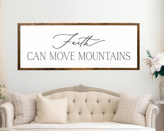 Faith Can Move Mountains. Scripture Print. Printable Bible Verse ...