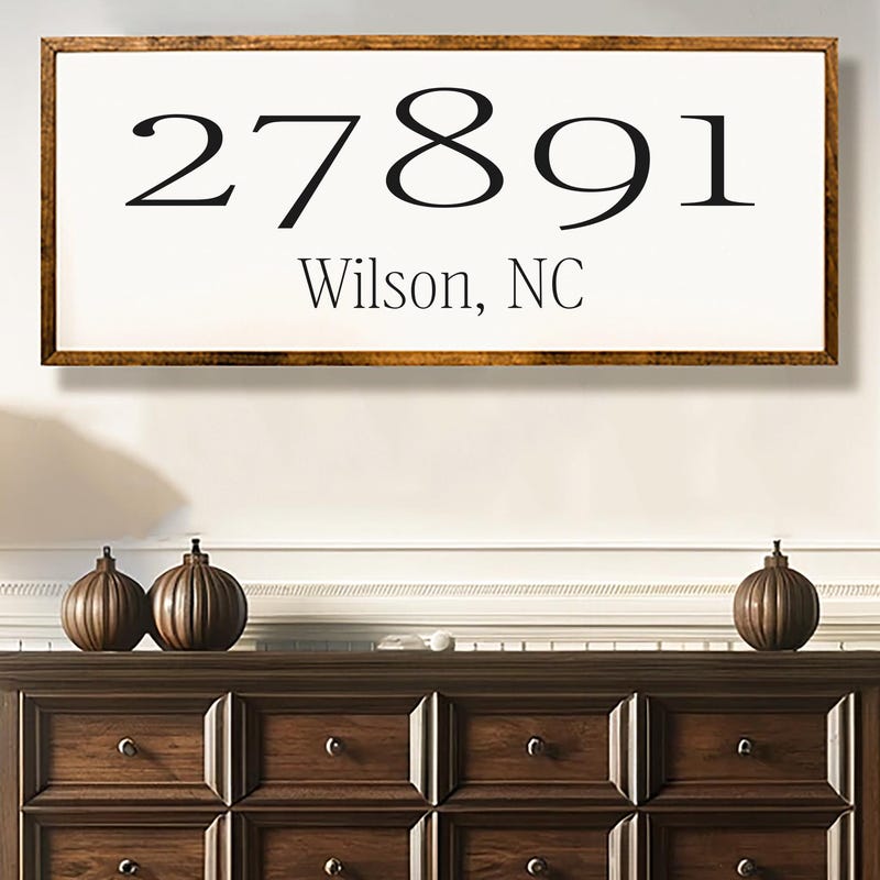 Zip Code Signs - Etsy