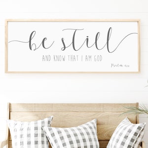 Be Still and Know Psalm 4610 I Am God Wooden Sign - Etsy