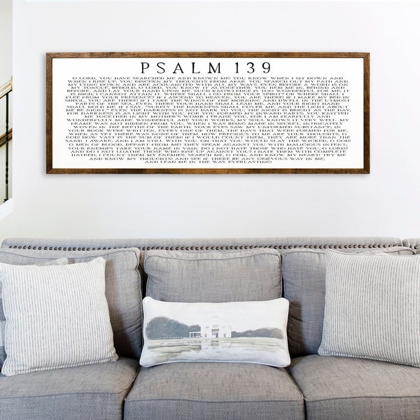 Psalm 139 Horizontal Wall Art - Etsy