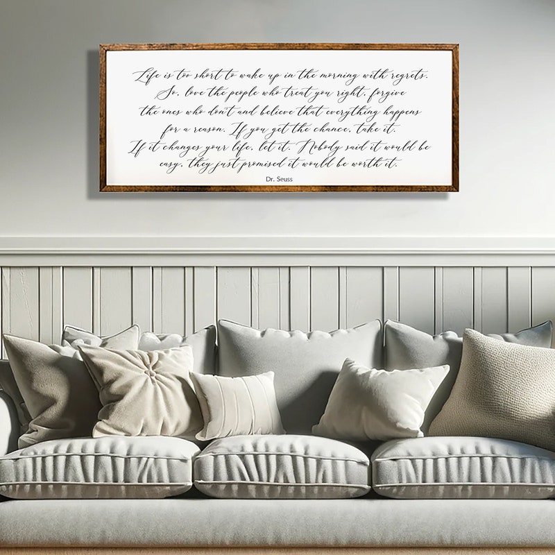 Life Quote Sign - Etsy