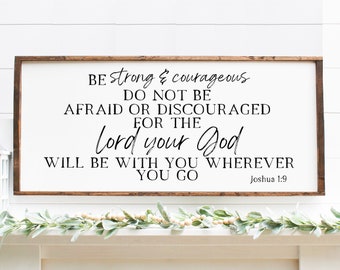 Joshua 1 9 Wall Art | Etsy