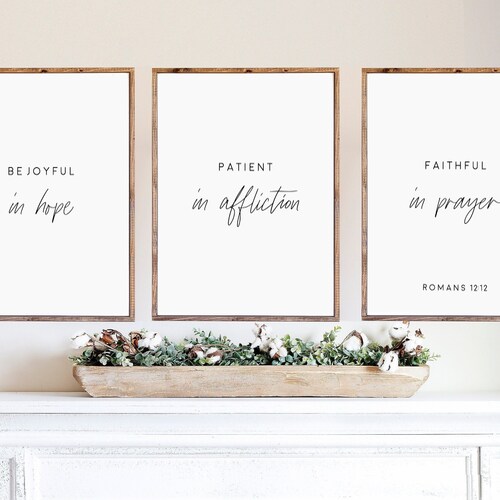 Christian Wood Sign Bible Verse Wall Art Scripture Wall - Etsy