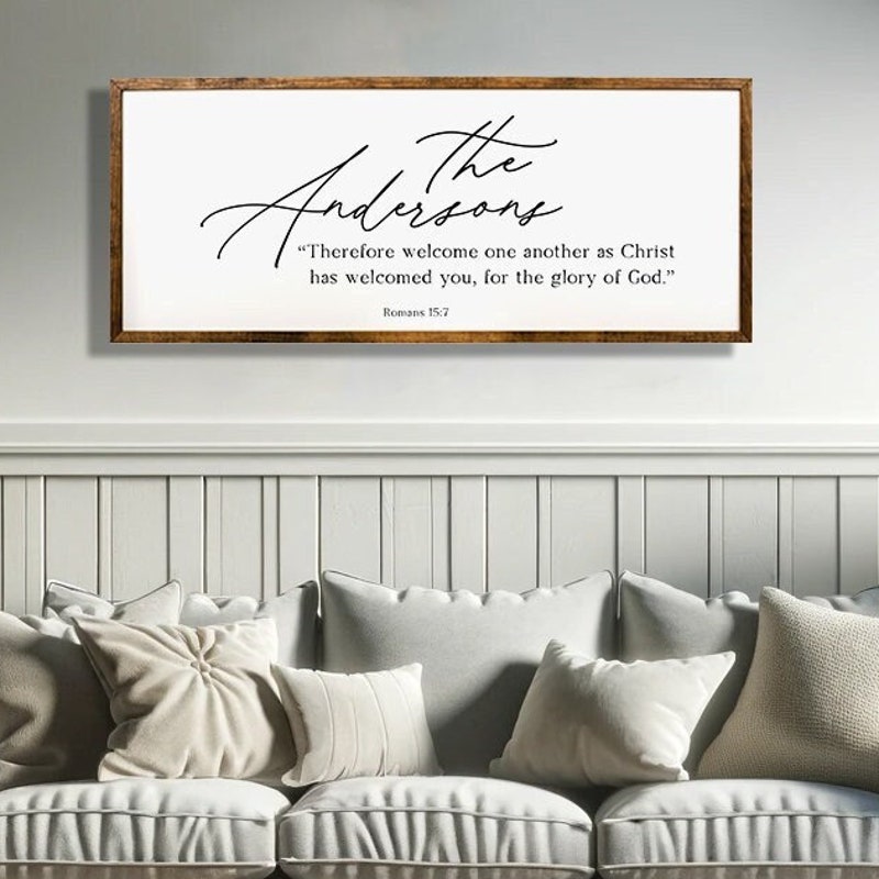Last Name Sign - Etsy