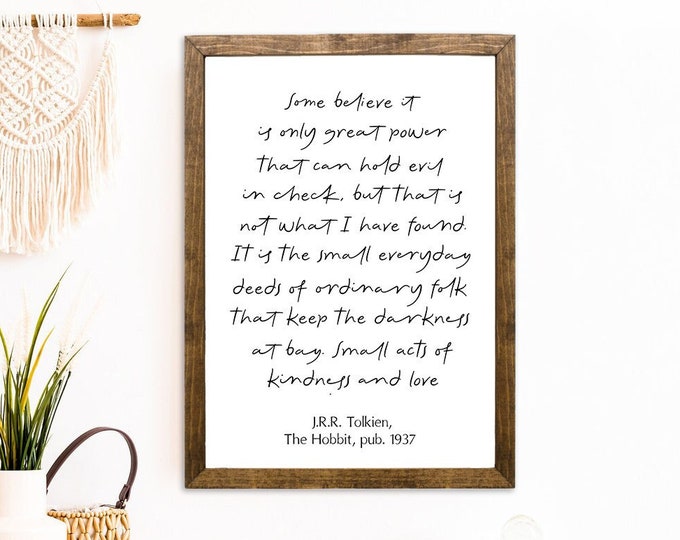 Jrr Tolkien, Jrr Tolkien Print, Jrr Tolkien Quote, Lord of the Rings ...