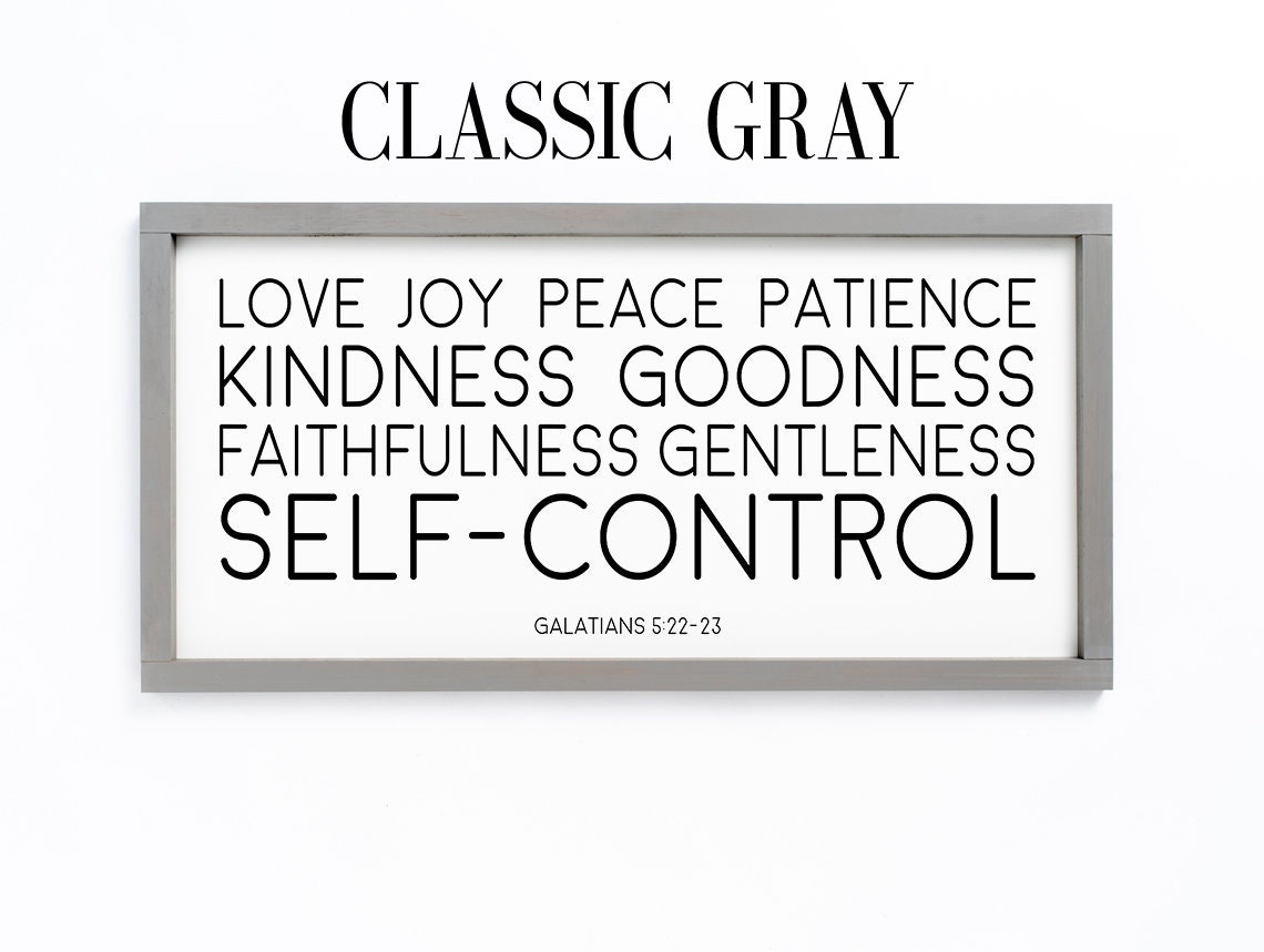 Galatians 5:22-23 Wall Art Bible Verse Wooden Sign Fruit - Etsy