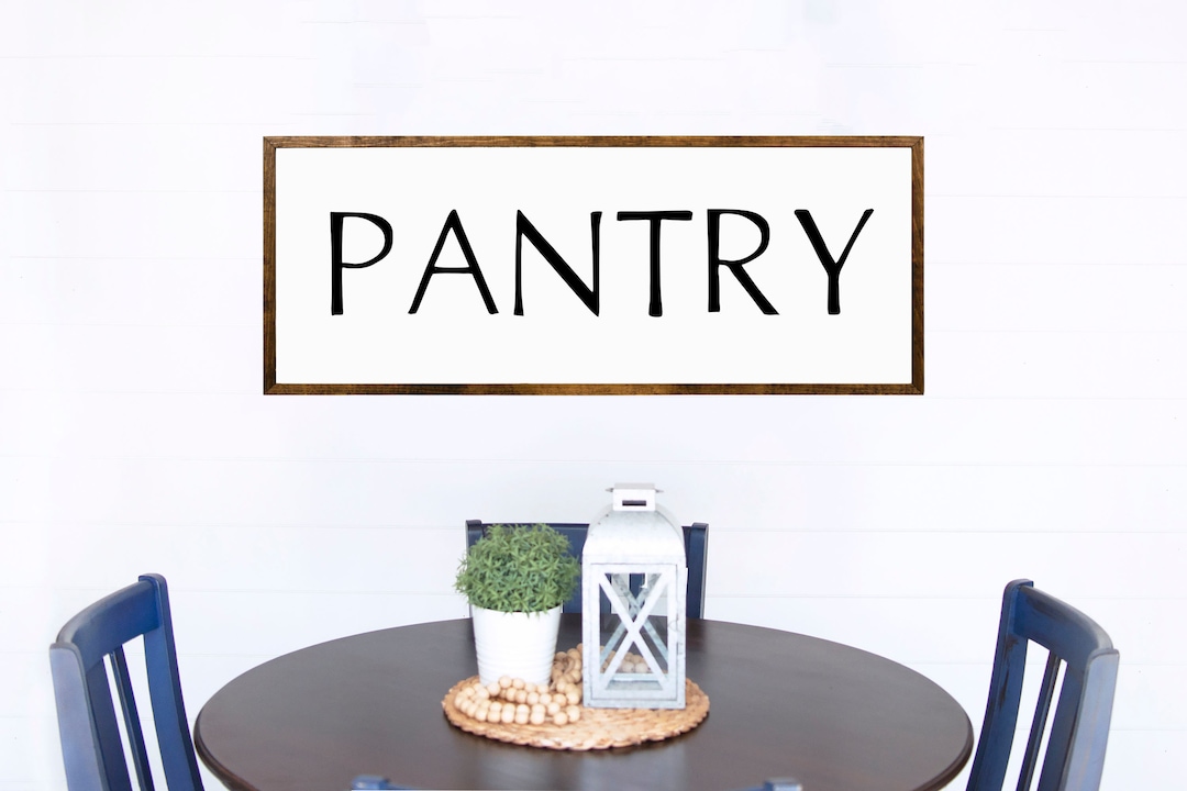 Pantry, Farmhouse Style Wood Pantry Signs Kitchen Decor Kitchen Wall ...