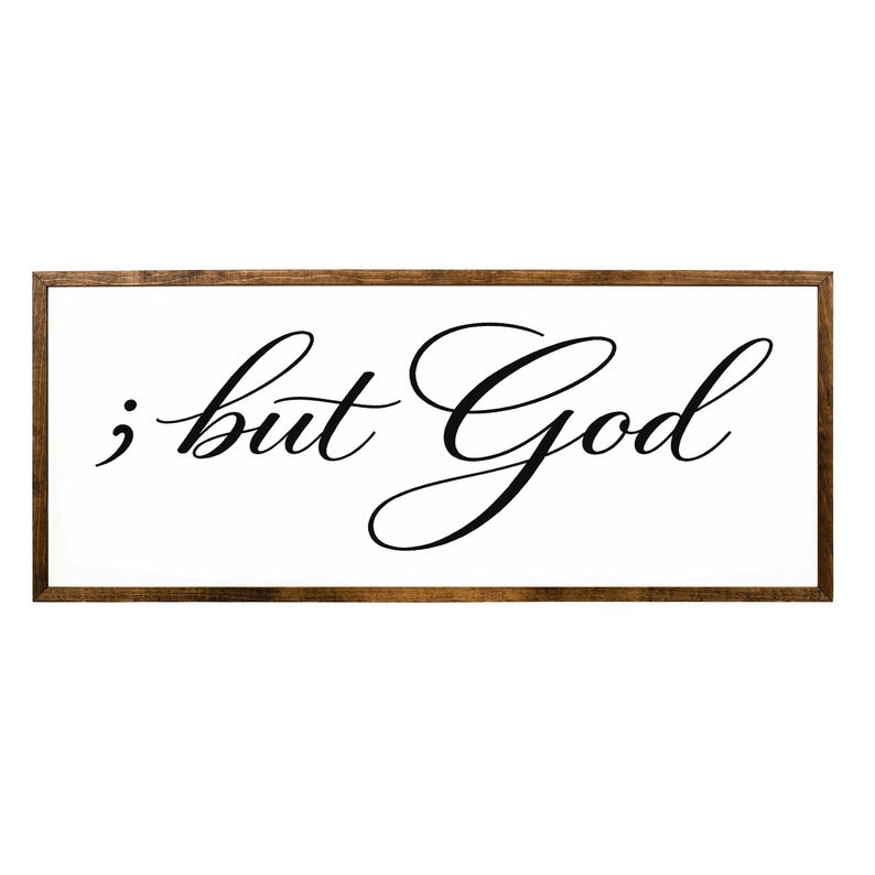 But God Christian Wooden Sign - Etsy
