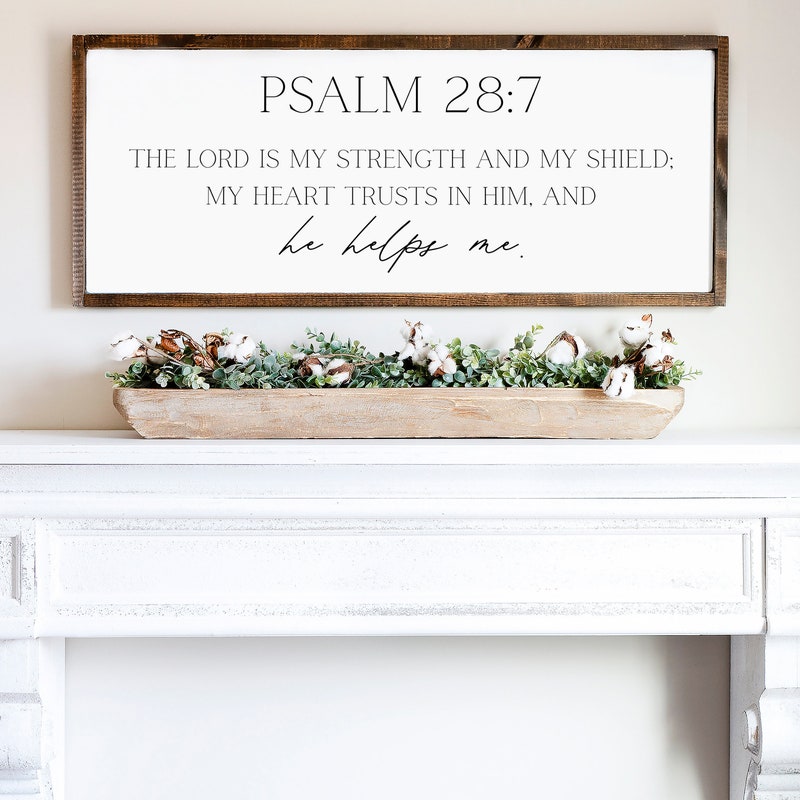Psalm 28 7 - Etsy