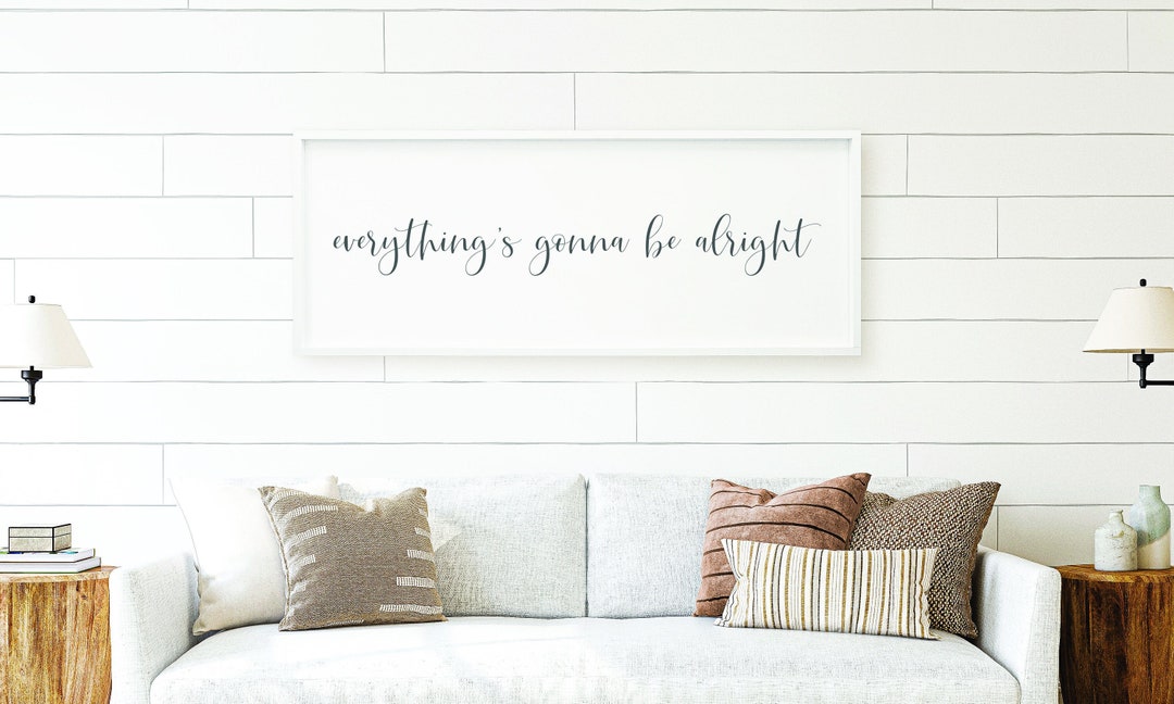 Everythings Gonna Be Alright Sign, Wood Sign, Handpainted, Wooden Sign ...