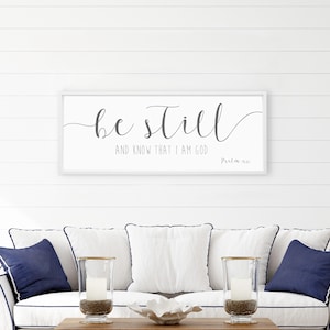 Be Still and Know Psalm 4610 I Am God Wooden Sign Scripture Wall Art ...