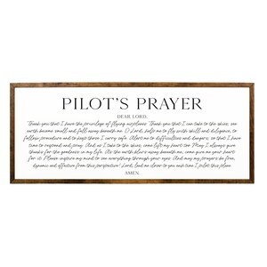 Pilot’s Prayer, Inspirational Aviation Décor - Etsy