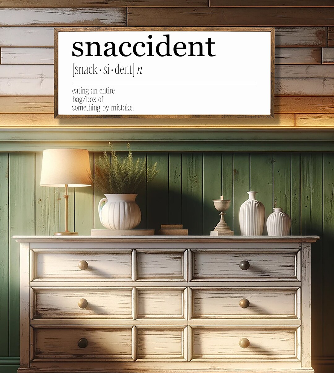 Snaccident, Funny Definition Sign - Etsy