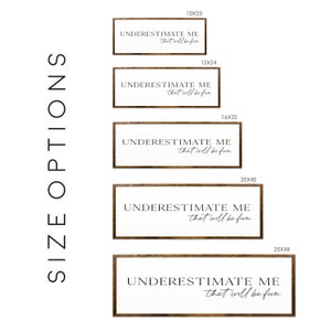 Underestimate Me That Will Be Fun Funny Gift for Girlfriend Funny Quote ...